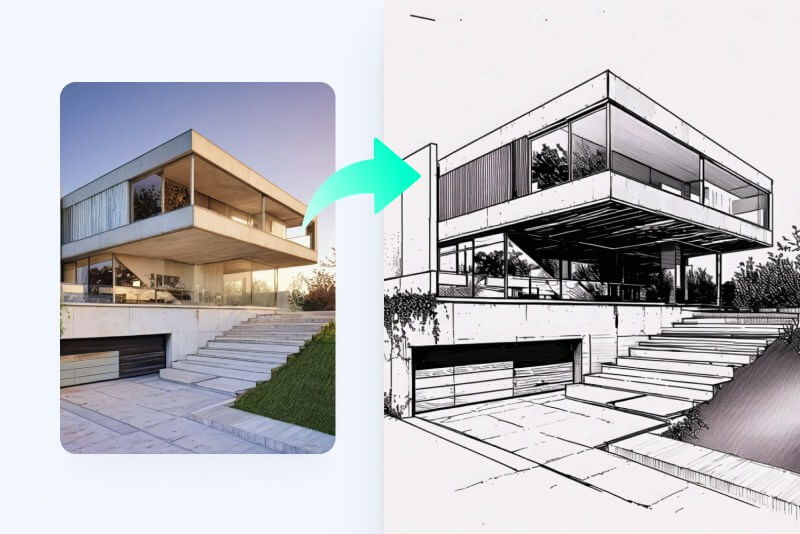 Turn Photo to Line Drawing Art Online for Free | insMind