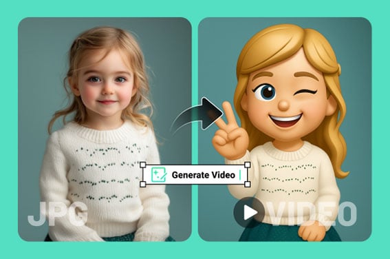 Vídeo emoji con IA: anima tu foto online gratis | insMind