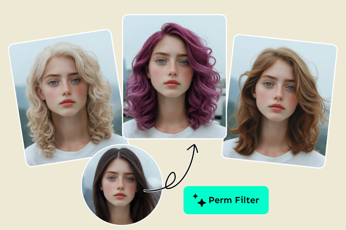 Free AI Perm Filter: Try Perm Hairstyles Online in 1 Click