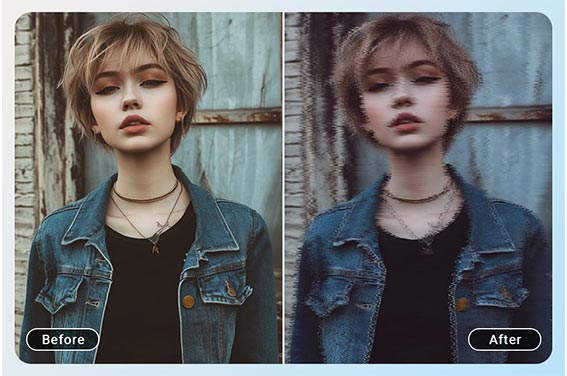 Add Glitch Effect to Your Photo: 6 Glitch Styles Available | insMind