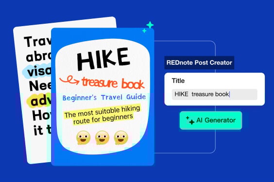 Xiaohongshu/Rednote Post Creator & Templates Free Download | insMind