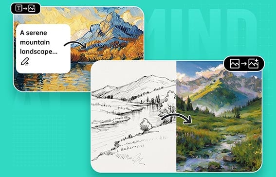AI Landscape Generator from Text or Photos | insMind