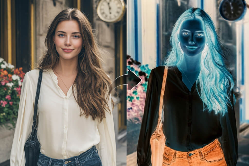 AI Negative Photo Filter: Convert Photo to Negative Online