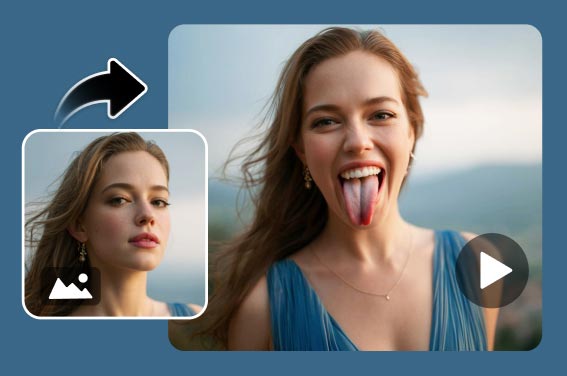 AI Tongue Out Video Generator: Create Fun Tongue Out Clips | insMind