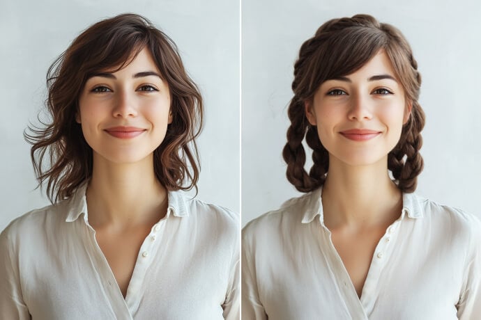 AI Hairstyle Changer: Virtually Try 36+ Haircuts for Free | insMind
