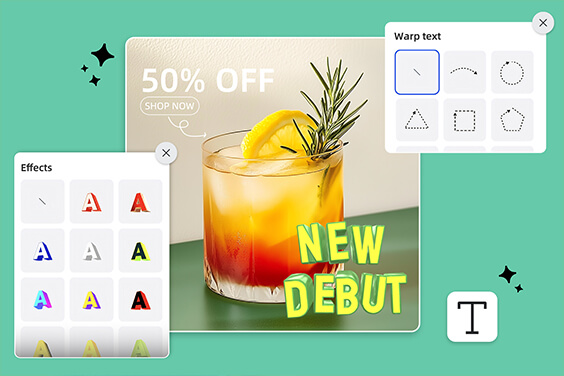 Add Captions to Photos Online for Free - Various Styles | insMind